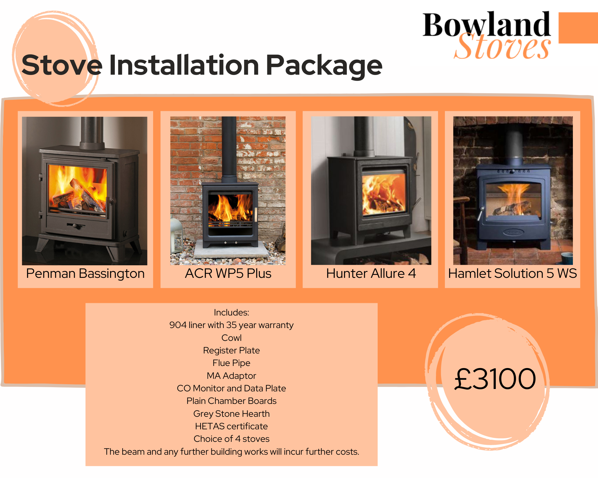 Luxury Stove Installation Package INSTALL2